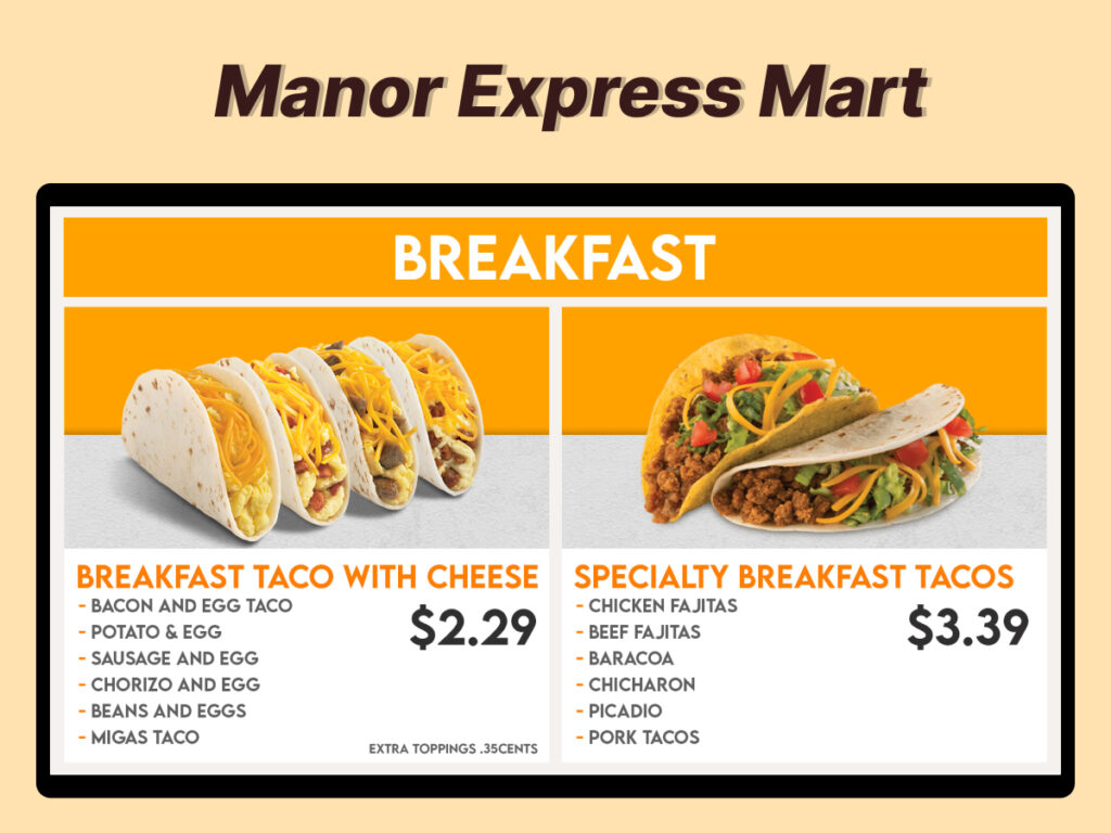 Manor Express Mart – Digital Lift